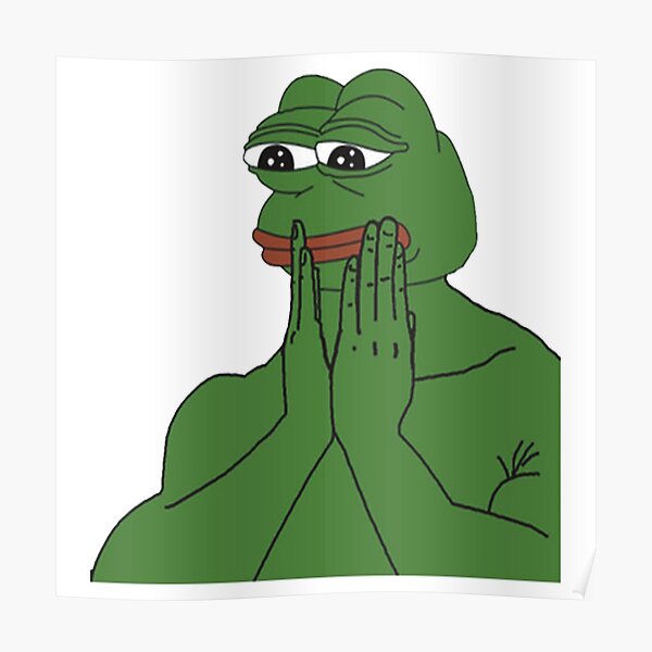 "Pepe Meme" Poster von CrazyAsianAiko | Redbubble