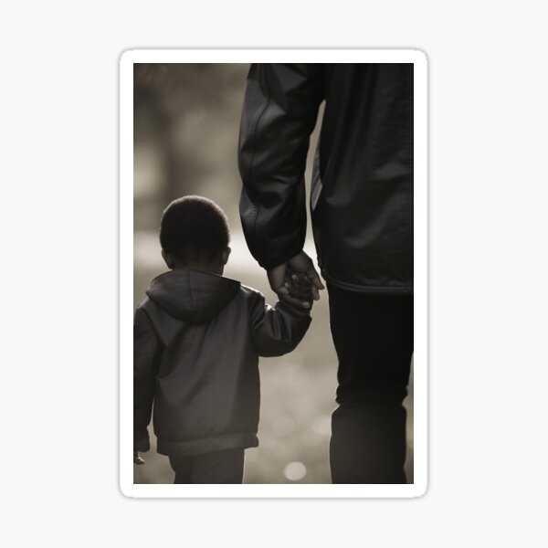"Father and Son" Sticker for Sale by MidJourneymen | Redbubble