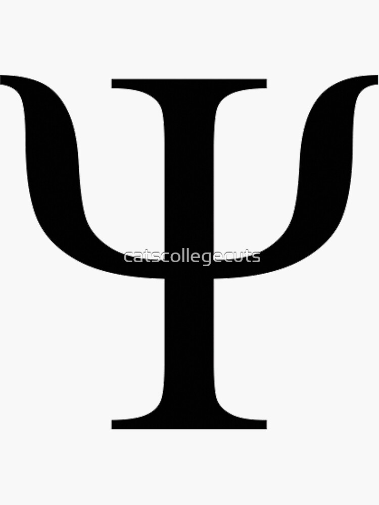 "Psi" Sticker by catscollegecuts | Redbubble