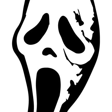 "Ghostface Mask" Sticker for Sale by jakecheeseman | Redbubble