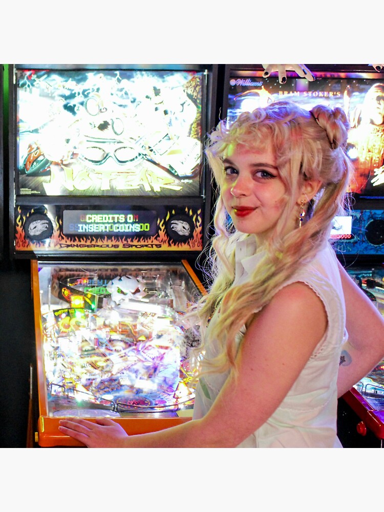 "Sailor Moon in an Arcade" Sticker for Sale by ruthierue | Redbubble