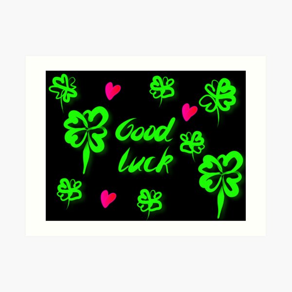 "Good luck, good luck ; good luck, German version - with black ...