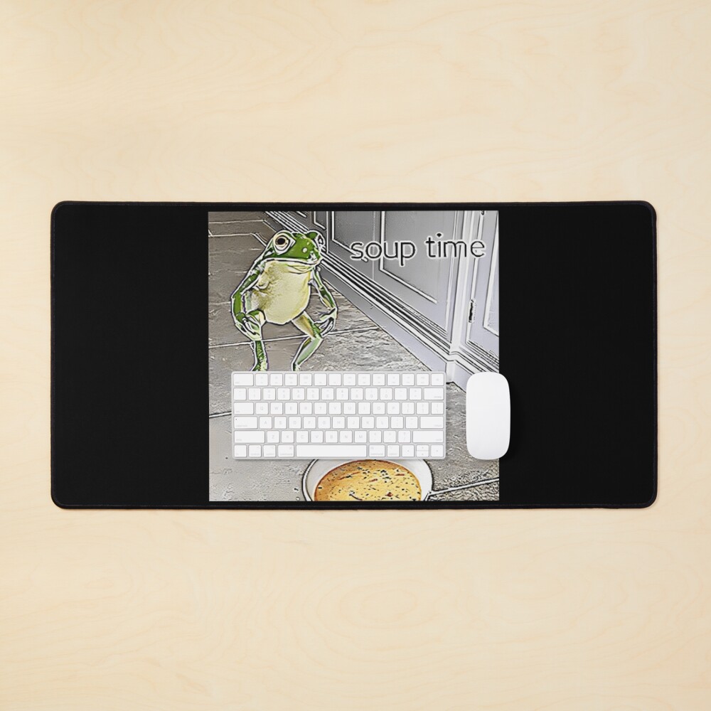 "Soup Time Frog Funny Meme (I Love Soup)" Sticker for Sale by ...