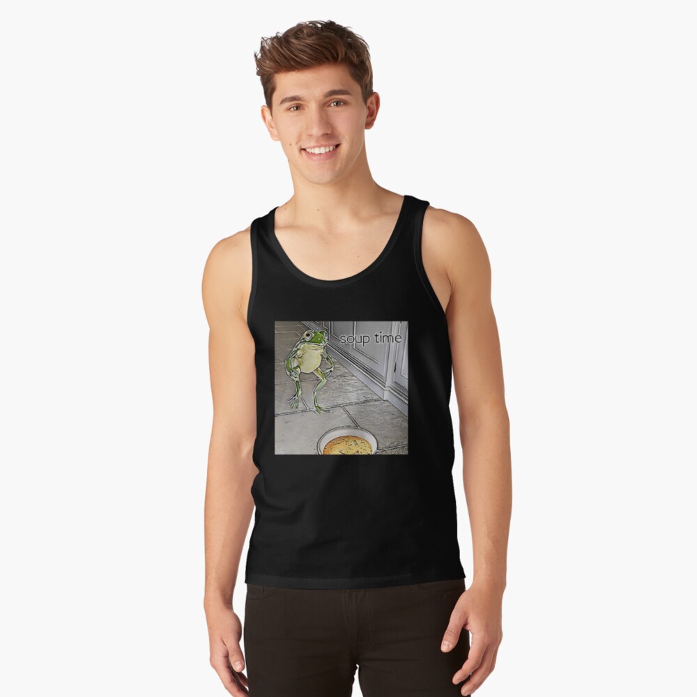 "Soup Time Frog Funny Meme (I Love Soup)" Sticker for Sale by ...