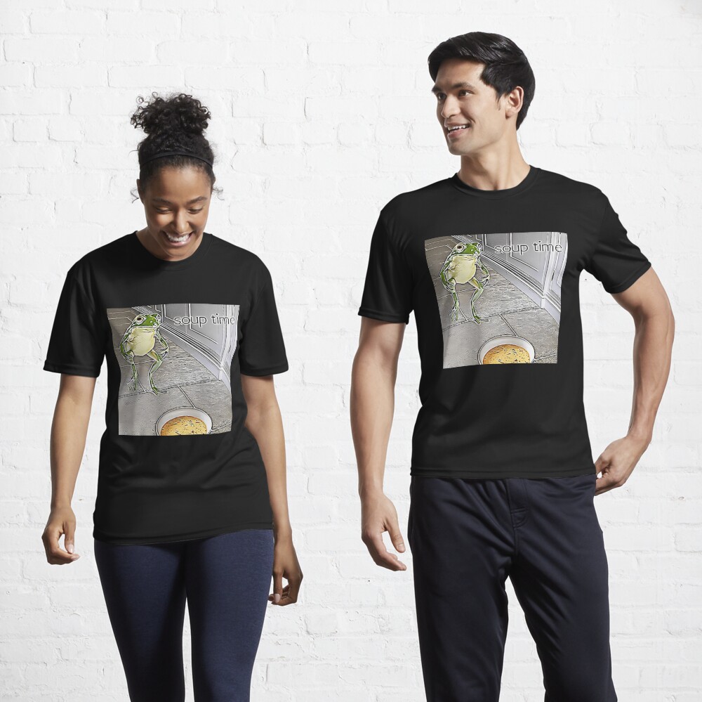 "Soup Time Frog Funny Meme (I Love Soup)" Sticker for Sale by ...