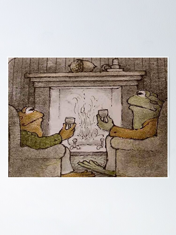 "Frog and Toad Fireplace" Poster for Sale by ruthierue | Redbubble