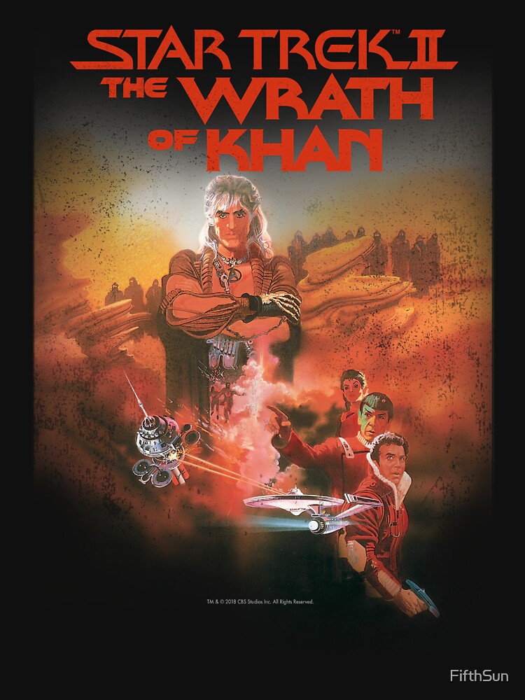 "Star Trek II: The Wrath Of Kahn Vintage Movie Poster" Classic T-Shirt ...