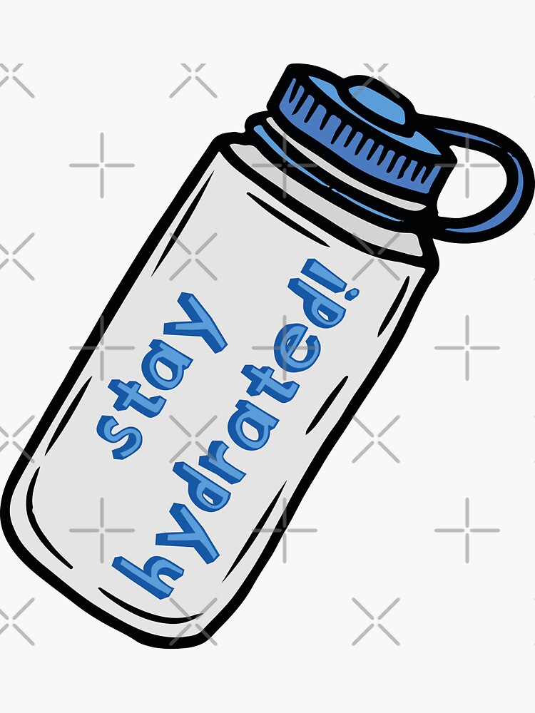 "Stay Hydrated!" Sticker for Sale by l-redfern | Redbubble