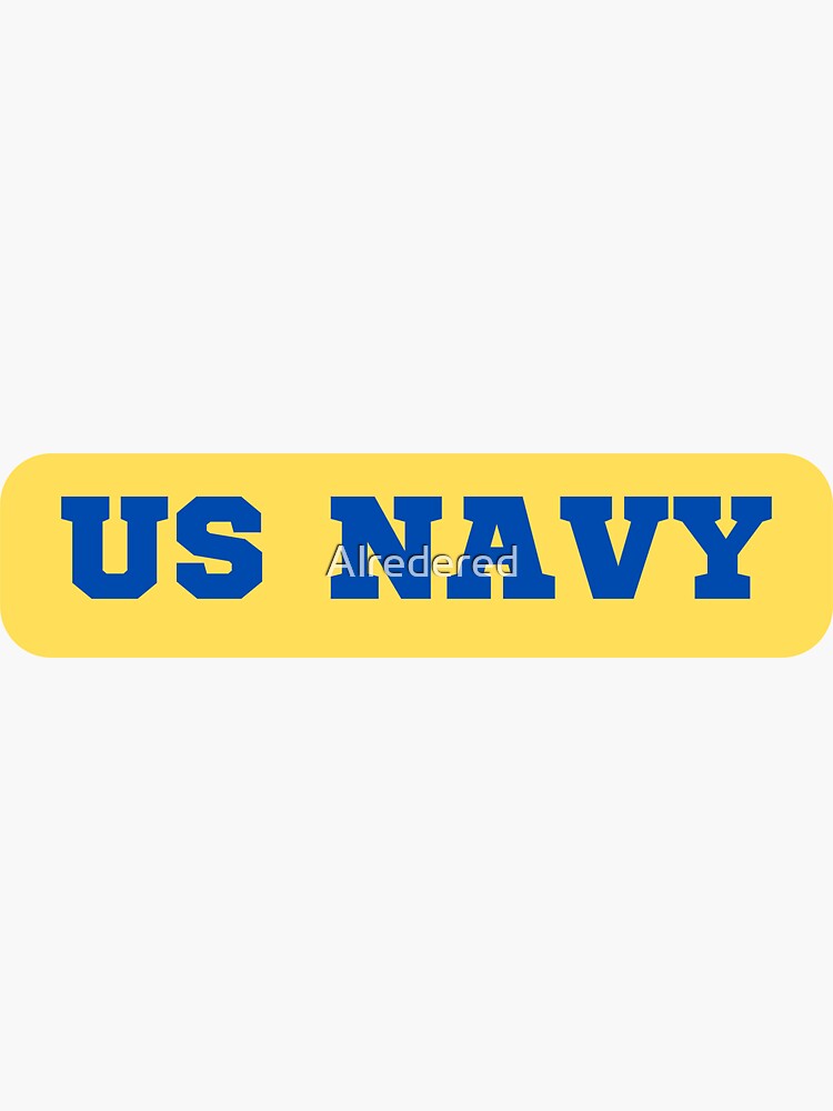 "USN" Sticker for Sale by Alredered | Redbubble