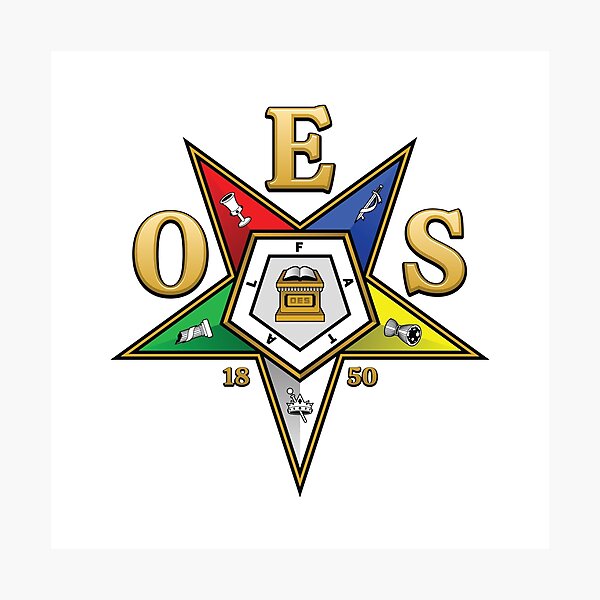 "OES Emblem Order of the Eastern Star" Photographic Print for Sale by ...