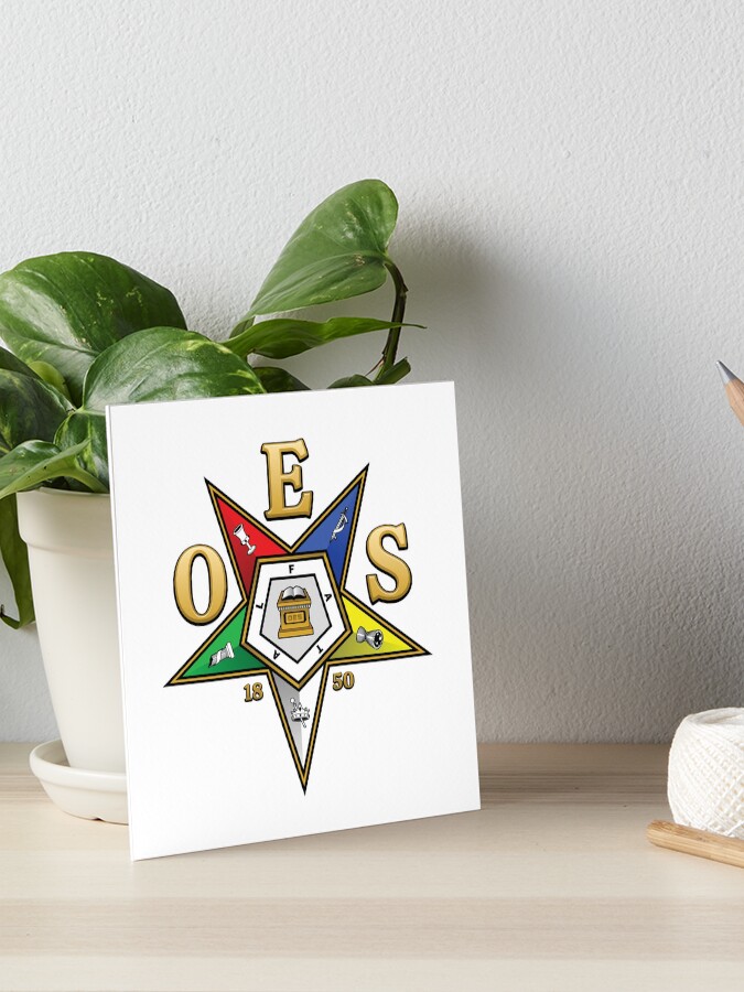 "OES Emblem Order of the Eastern Star" Art Board Print for Sale by ...