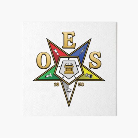 "OES Emblem Order of the Eastern Star" Art Board Print for Sale by ...