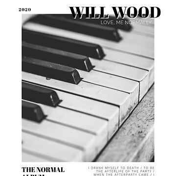"Will Wood - Love, Me Normally" Sticker for Sale by araic-png | Redbubble