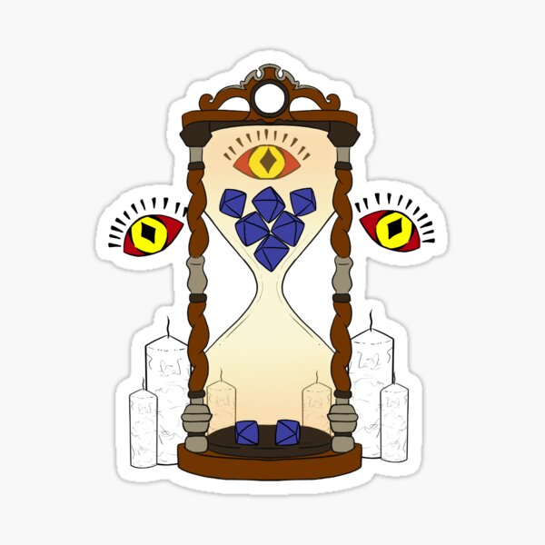 "TTRPG Warlock Class" Sticker for Sale by DragonMimicShop | Redbubble