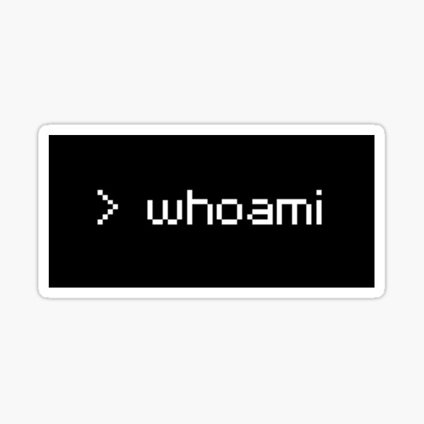 "whoami - Kali Linux" Sticker for Sale by TechTeez | Redbubble