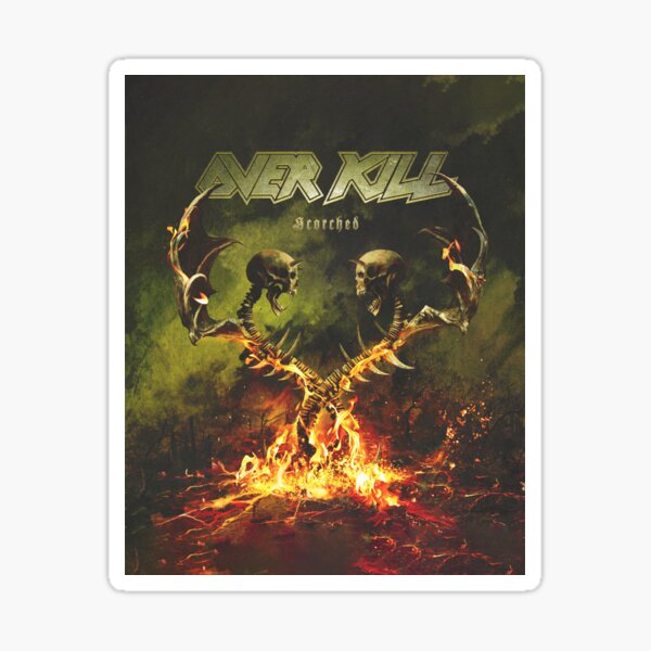 "OVERKILL" Sticker for Sale by Faux Jade | Redbubble