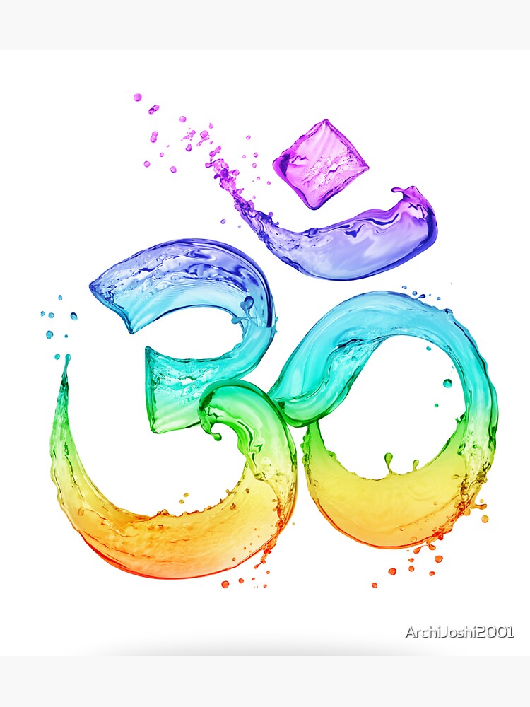 "Om colorful " Sticker for Sale by ArchiJoshi2001 | Redbubble