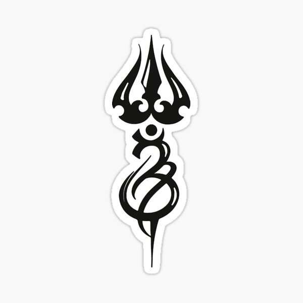 "Trishul " Sticker for Sale by vickfidela62 | Redbubble