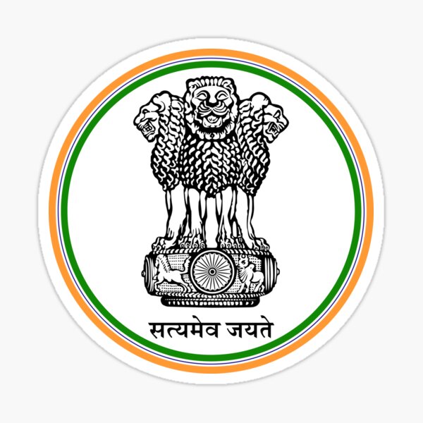 "India Circled Coat of Arms" Sticker for Sale by PatternsUp | Redbubble