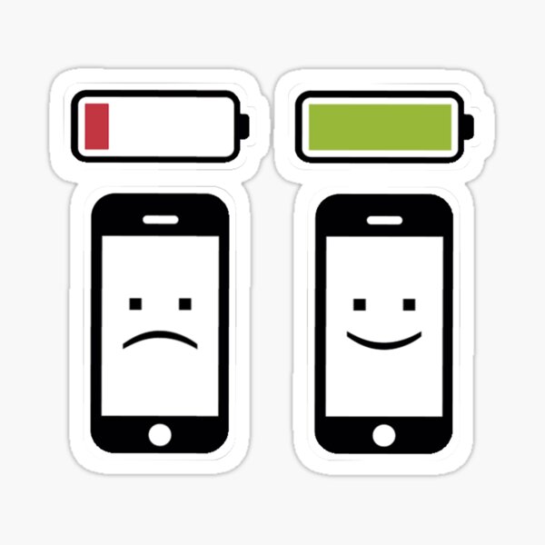 Battery Life Stickers | Redbubble