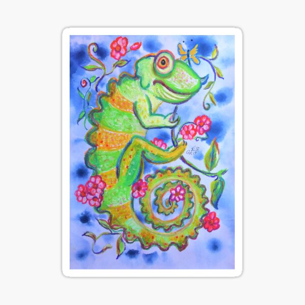 "Cham Happy " Sticker for Sale by LittleLiz | Redbubble