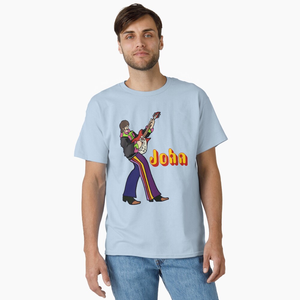 "John Lennon Yellow Submarine character plays guitar in Pepperland ...