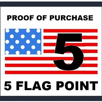 "5 Flag Points" Sticker for Sale by im4fs2u | Redbubble