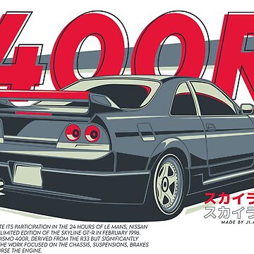 "Nissan Skyline R33 GT-R 400R" Sticker by JI-AutoDesign | Redbubble
