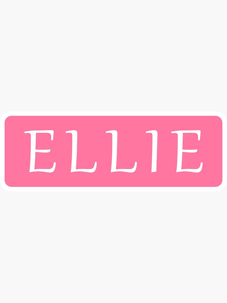 "Ellie Girls Name" Sticker for Sale by jeallan | Redbubble