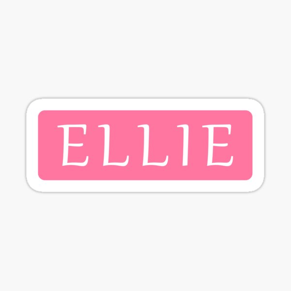 "Ellie Girls Name" Sticker for Sale by jeallan | Redbubble