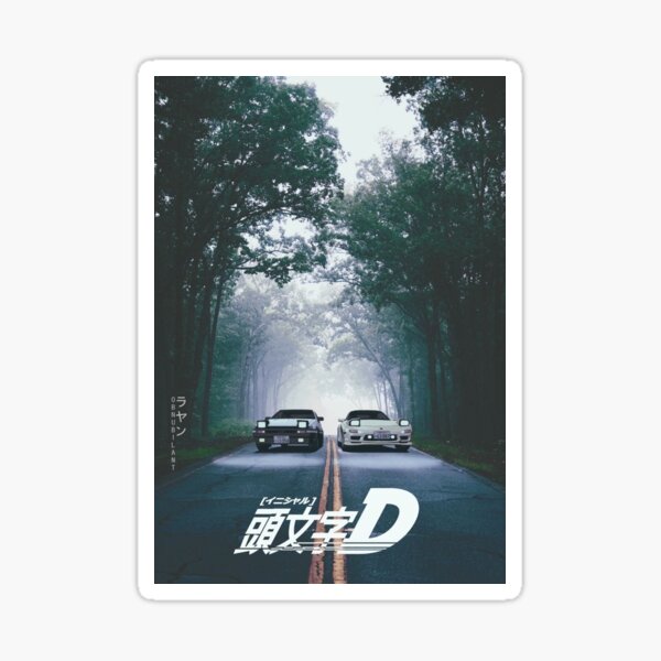"Initial D" Sticker for Sale by AngelGirlLove | Redbubble