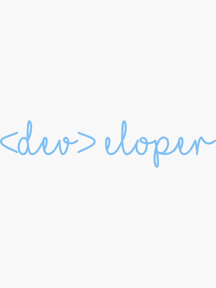 " eloper" Sticker for Sale by ienjoydogs | Redbubble
