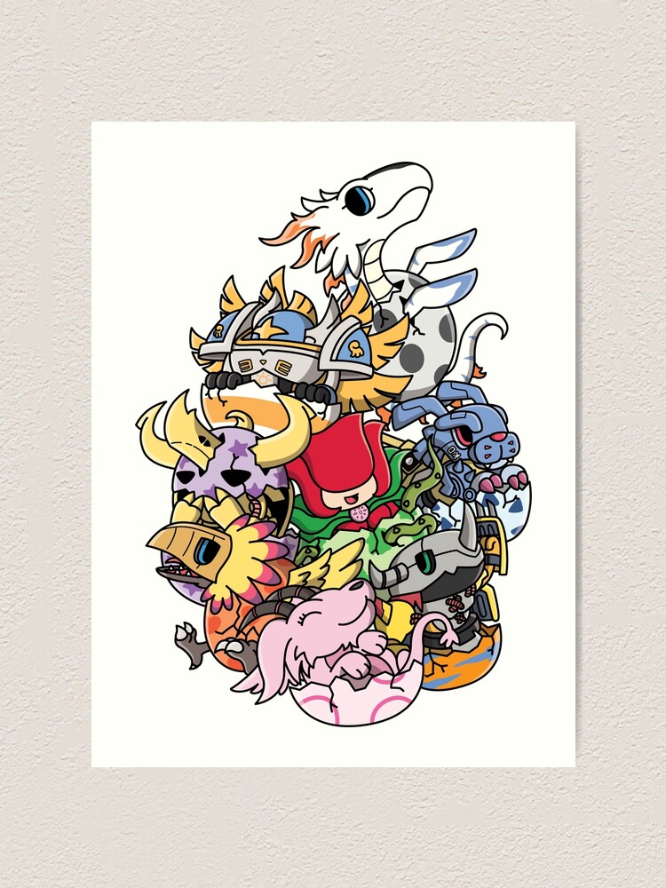"Original Mega Digimon Chibi Eggs" Art Print for Sale by AnimeDesigns12 ...