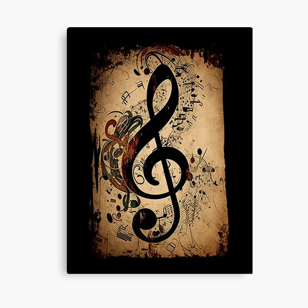 Treble Bass Clef Metal Wall Art for Sale | Redbubble