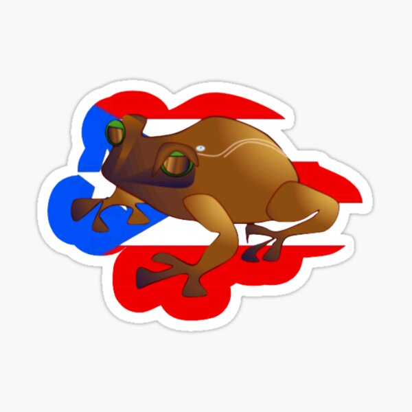 "Coqui" Sticker for Sale by JellyfishUnivrs | Redbubble