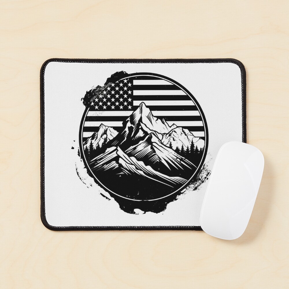 "USA Mountain logo" Sticker for Sale by CryptidVinyls | Redbubble