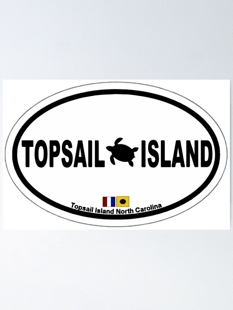 "Topsail Beach - North Carolina." Poster by ishore1 | Redbubble