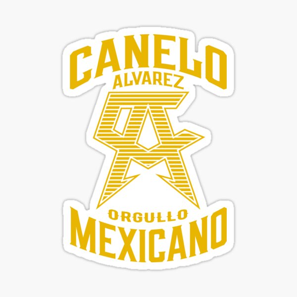"Canelo Alvarez Orgullo Mexicano" Sticker for Sale by promoshirts ...