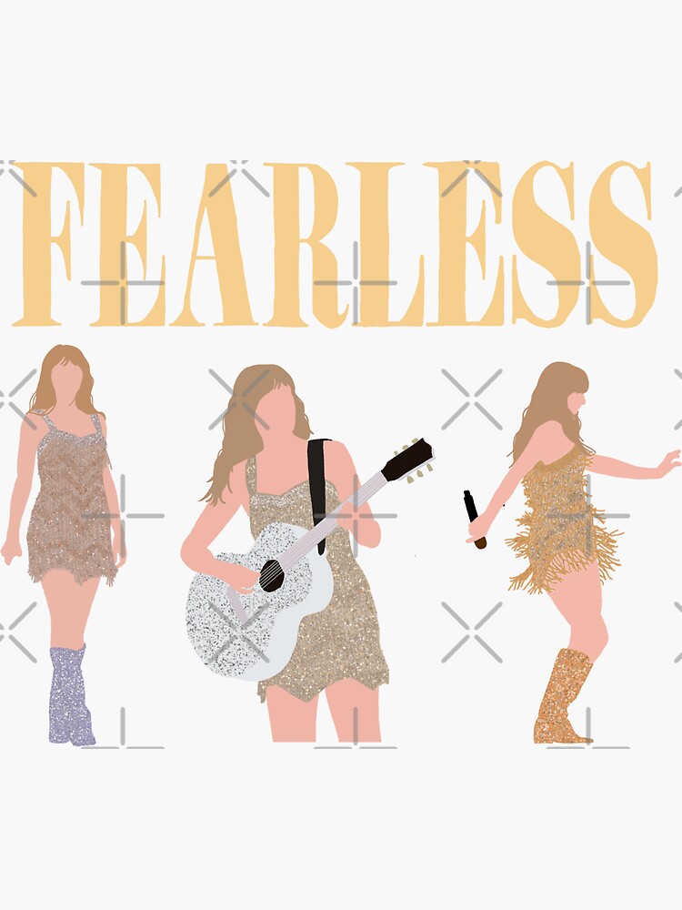 " taylor swift eras tour fearless art" Sticker for Sale by nerfie ...