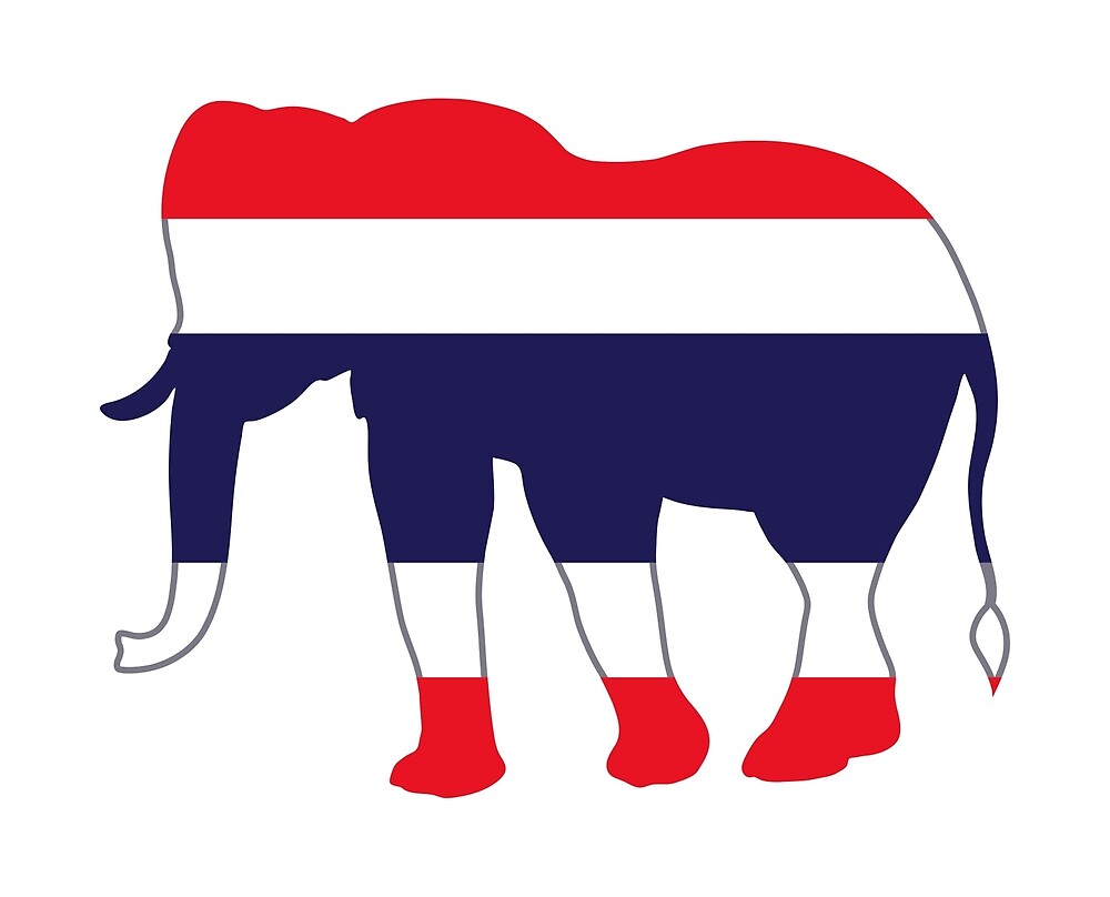 "Flag Elephant of Thailand" by fourretout | Redbubble