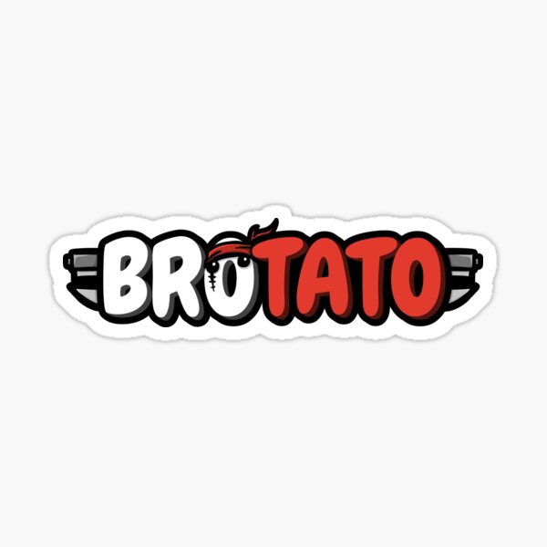 "Brotato Logo" Sticker for Sale by LittleSmarthy | Redbubble