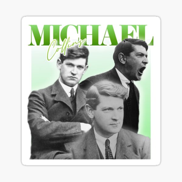 "Michael Collins " Sticker for Sale by sineadbarnes20 | Redbubble