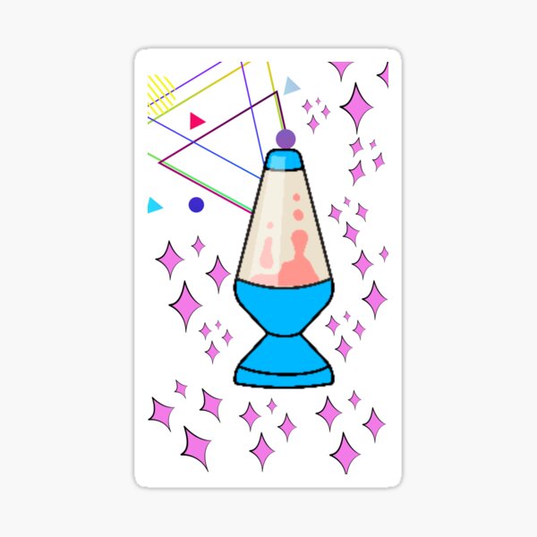 "90s aesthetic themed lava lamp" Sticker for Sale by honeyoleander ...