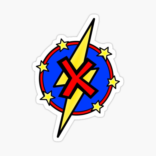 "Cute Little SuperHero Geek - Super Letter X" Sticker by ...