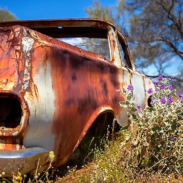 "Rusty White Ute - Western Australia" Sticker for Sale by coastal-west ...