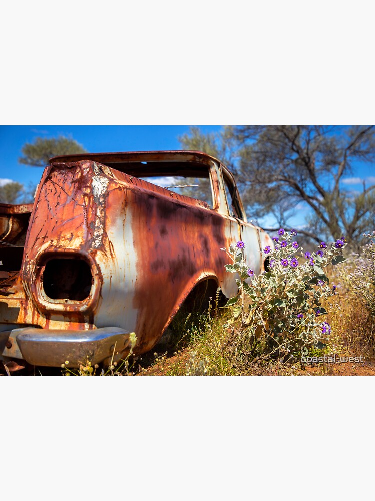 "Rusty White Ute - Western Australia" Sticker for Sale by coastal-west ...