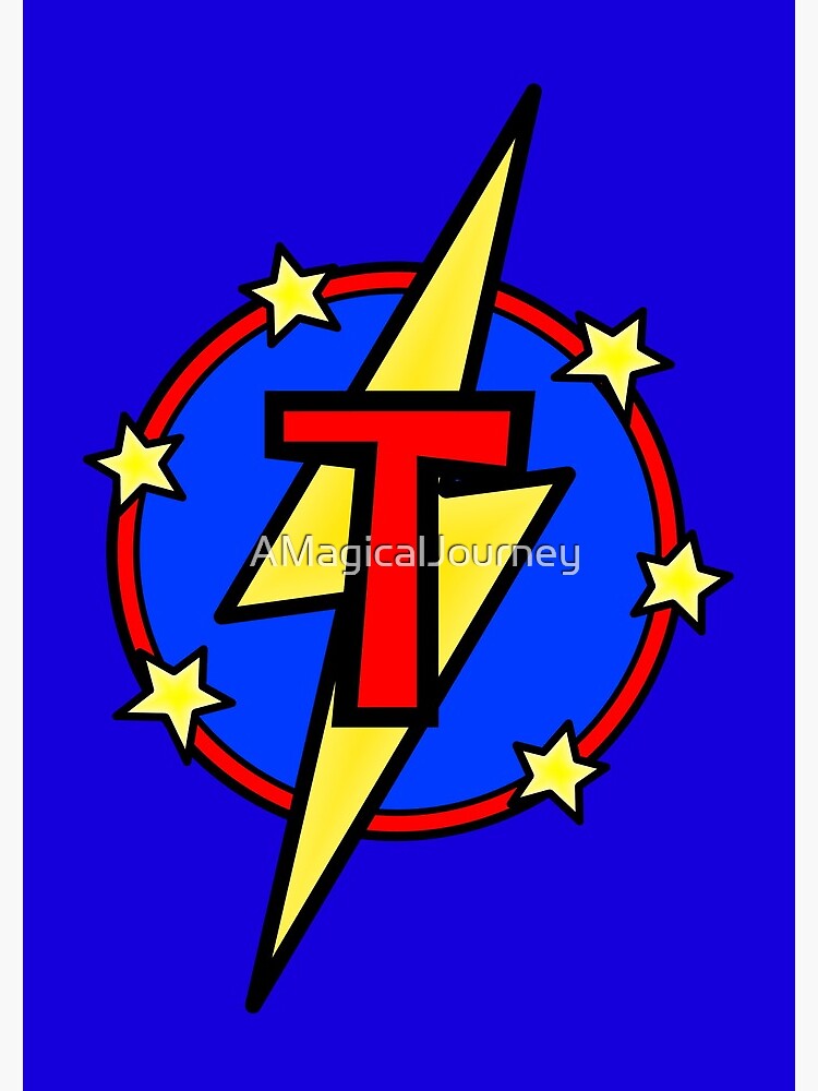 "Cute Little SuperHero Geek - Super Letter T" Spiral Notebook for Sale ...