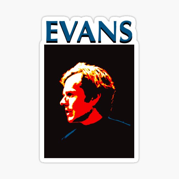 "Mr Evans" Sticker for Sale by JaqiW | Redbubble