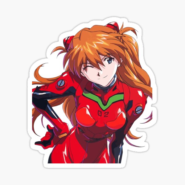 "Asuka - Neon Genesis Evangelion Cartoon manga anime Gift" Sticker for ...