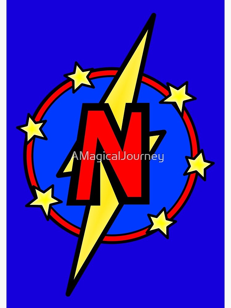 "My Cute Little SuperHero Geek - Super Letter N" Spiral Notebook by ...